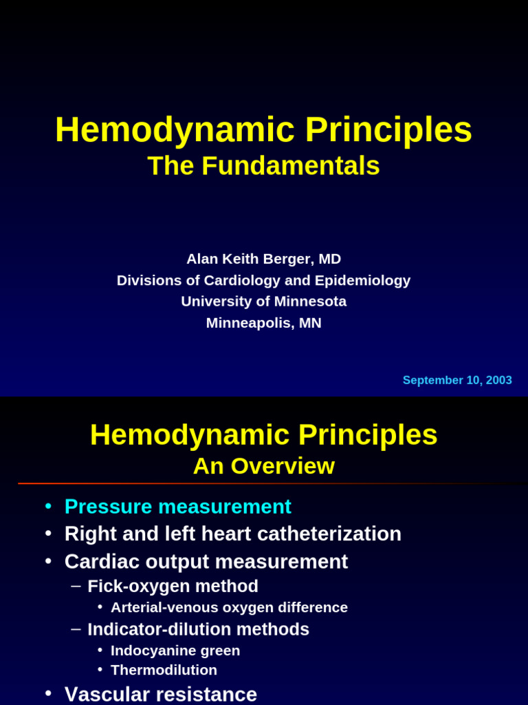 Hemodynamic | PDF | Damping | Heart