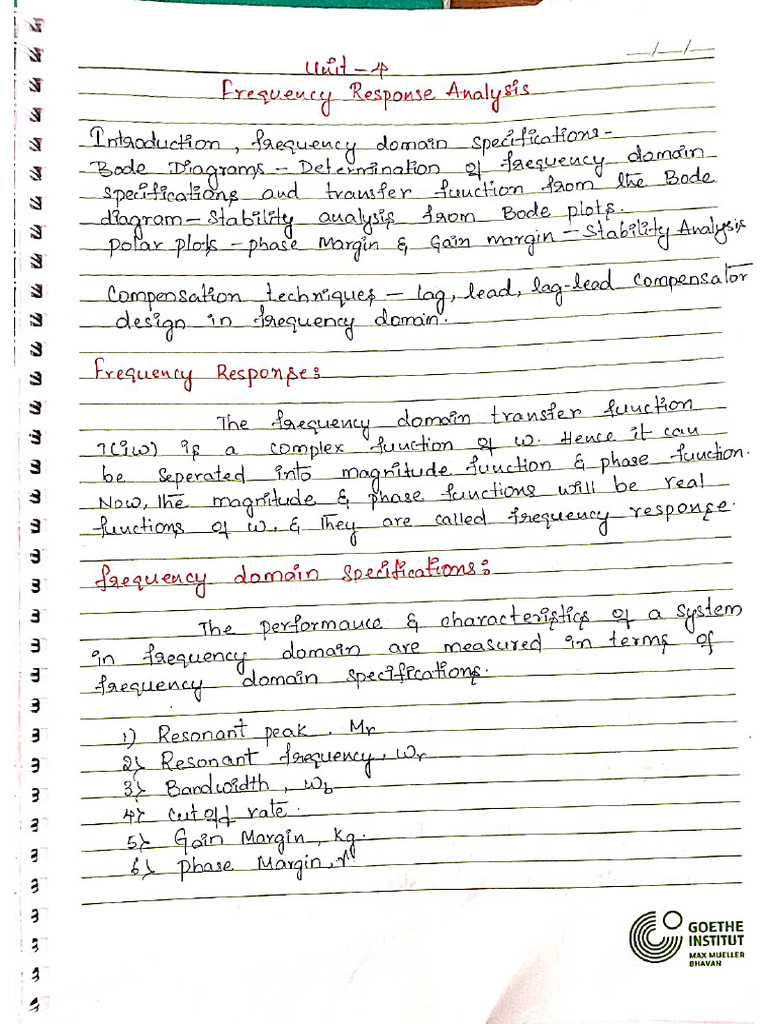 Control Systems Unit 4 | PDF