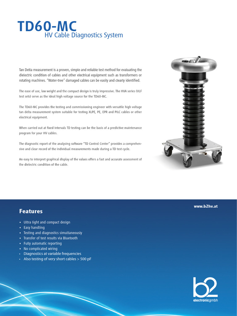 FT b2hv Td60 MC Rev1 | PDF | High Voltage | Measurement