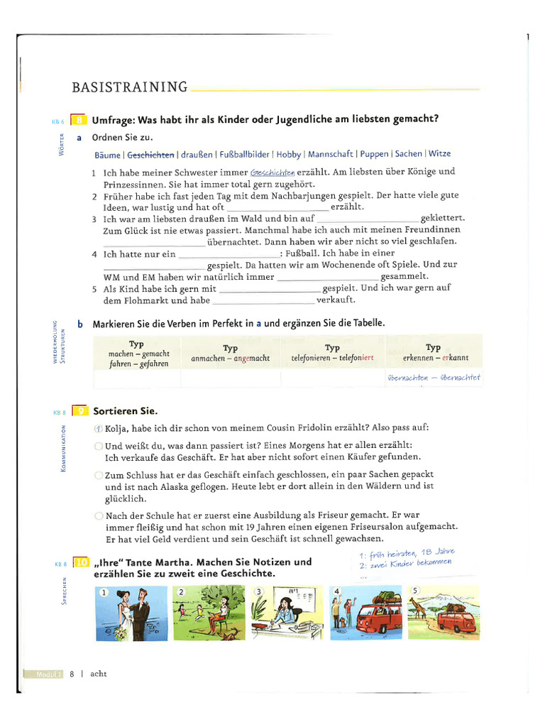 Lektion 1 Arbeitsbuch Menschen A2 | PDF