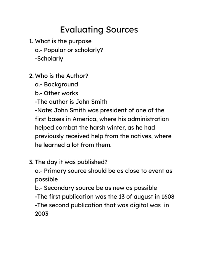 Ivett Pascual Antonio - Evaluating Sources | PDF