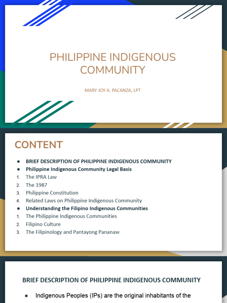 Philippine Indigenous Communities Overview | PDF | Philippines ...