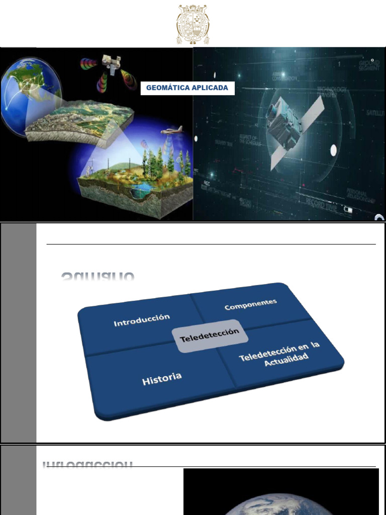 Teledetección: Fundamentos y Aplicaciones | PDF | Sensores remotos ...