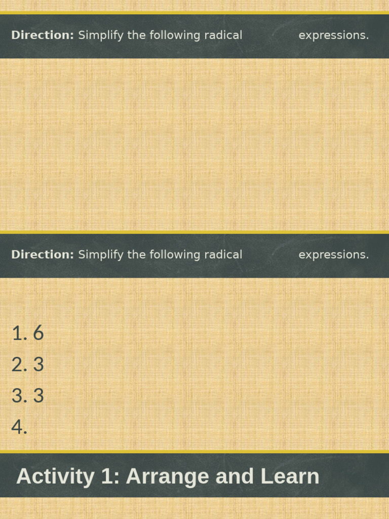 Adding and Subtracting Radicals | PDF | Science & Mathematics