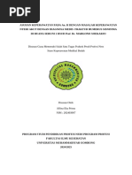 Pemahaman Post Operasi ORIF | PDF