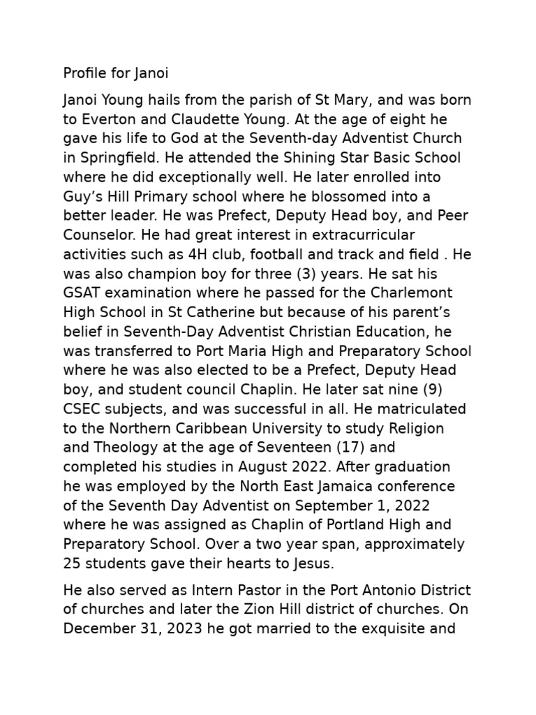 Profile Janoi | PDF