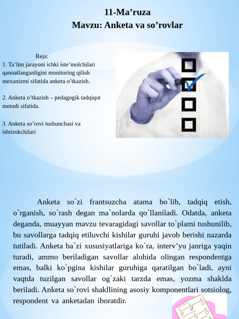 15-Ma'Ruza. Baholash Tizimlarining Har Xil Turlari | PDF