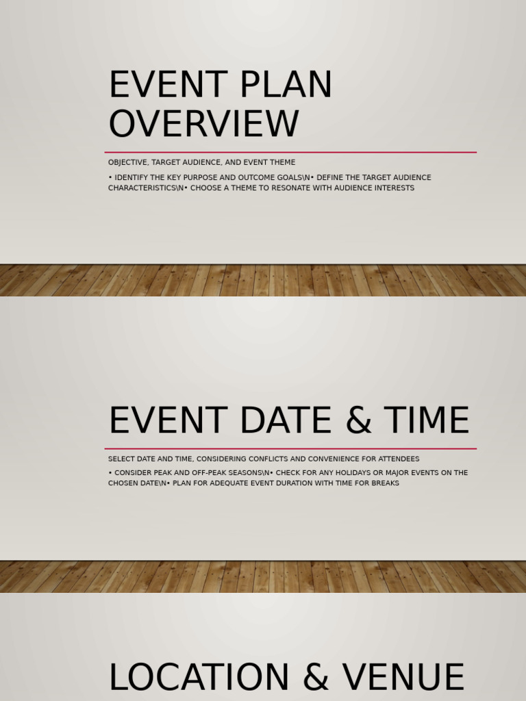 Event Planning | PDF | Business