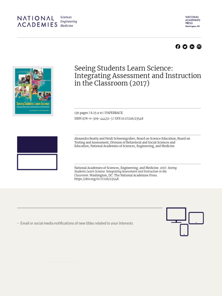 Seeing Students Learn Science | PDF | Science Education | Science
