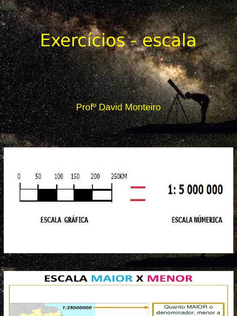 Exercícios - Escala | PDF | Métodos e Materiais de Ensino