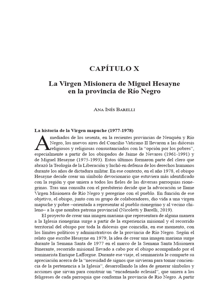 Cap - Tulo - Barelli - 1 - (Virgen Misionera en Libro de Diego Mauro) | PDF | María, madre de Jesús