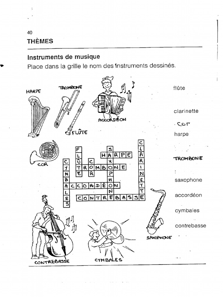 Exercices Instruments de Musique Corriges | PDF