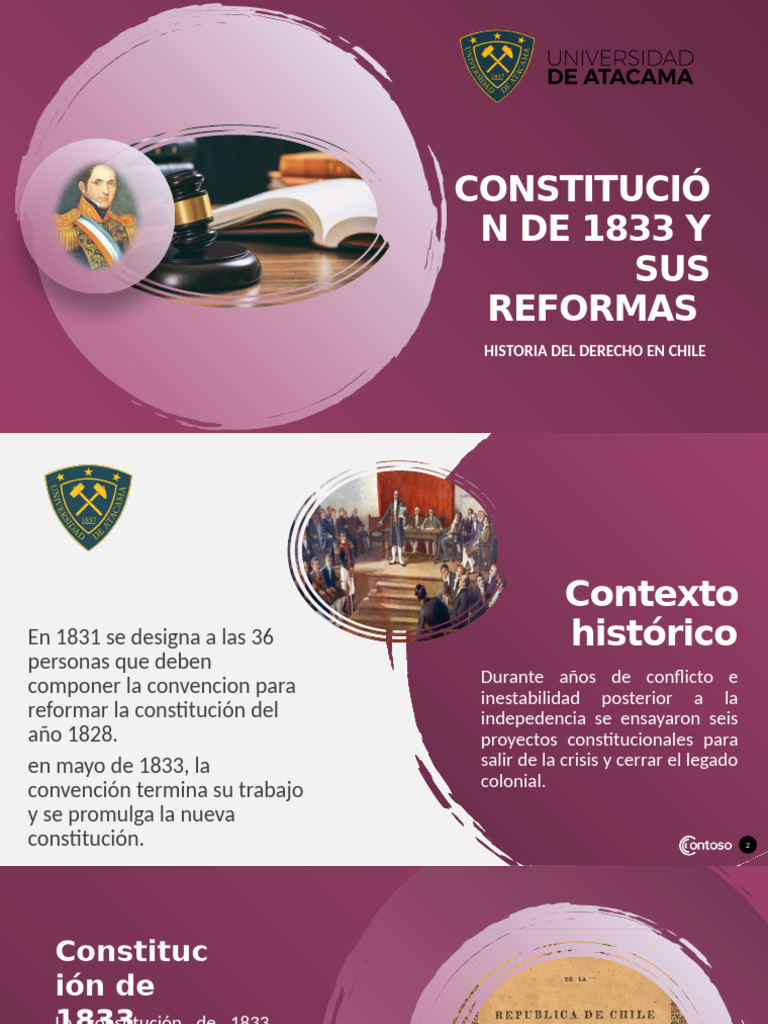 Constitución de 1833 y Sus Reformas | PDF
