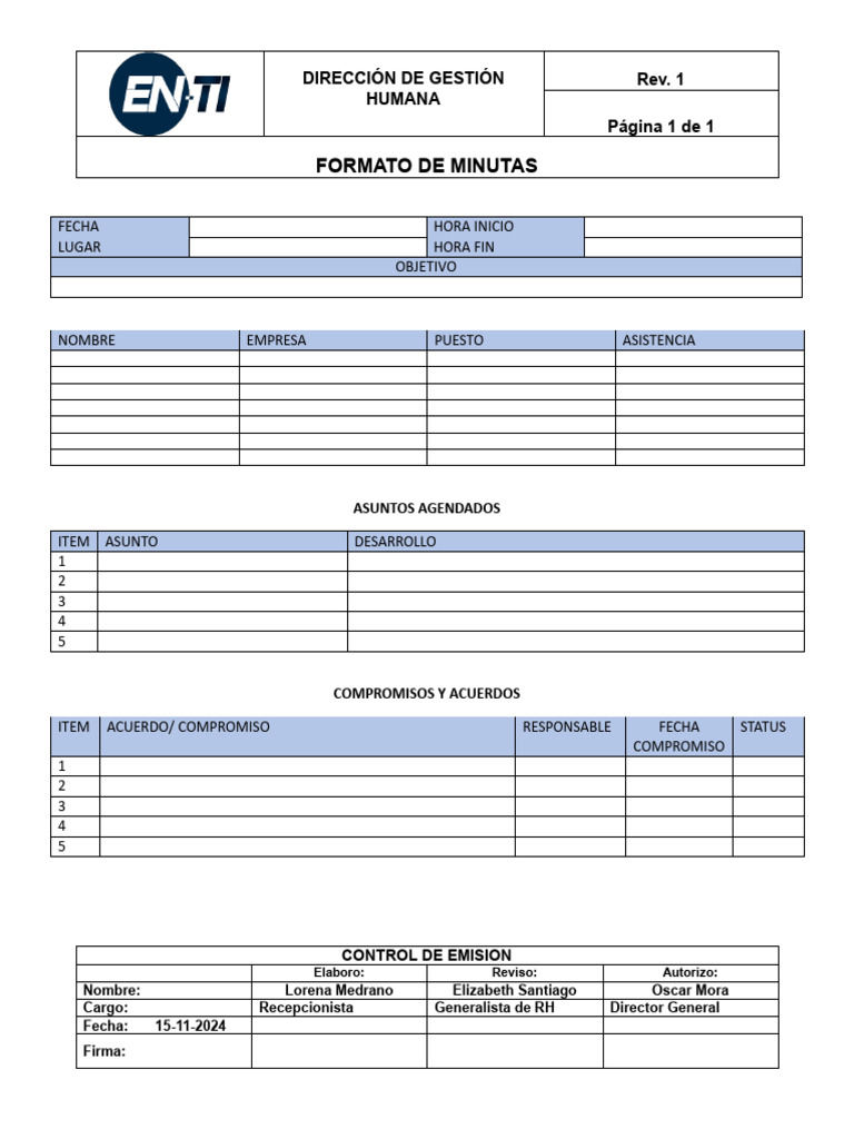 Formato de Minutas | PDF