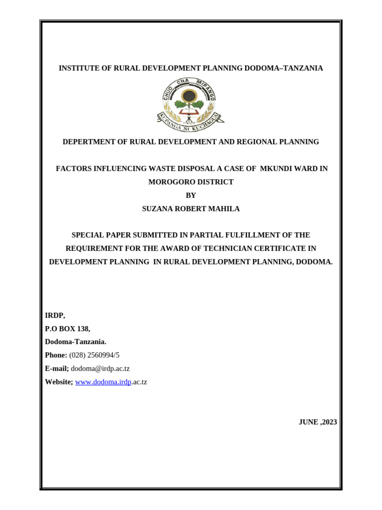 Suzan Project Paper | PDF | Waste | Incineration