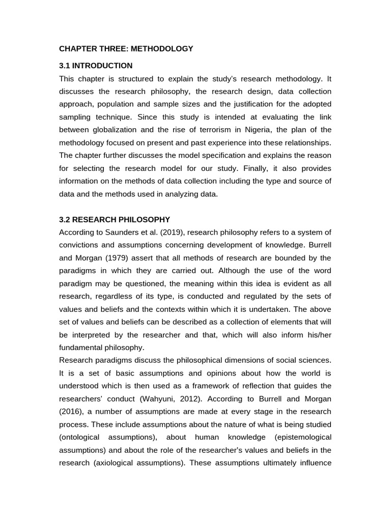 Opeyemi Ogunrinde Methodology - Corrected | PDF | Methodology | Positivism