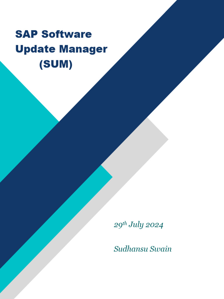 Sap Basis Sum Tool Sap Software Update Manager Pdf Databases Java Programming Language