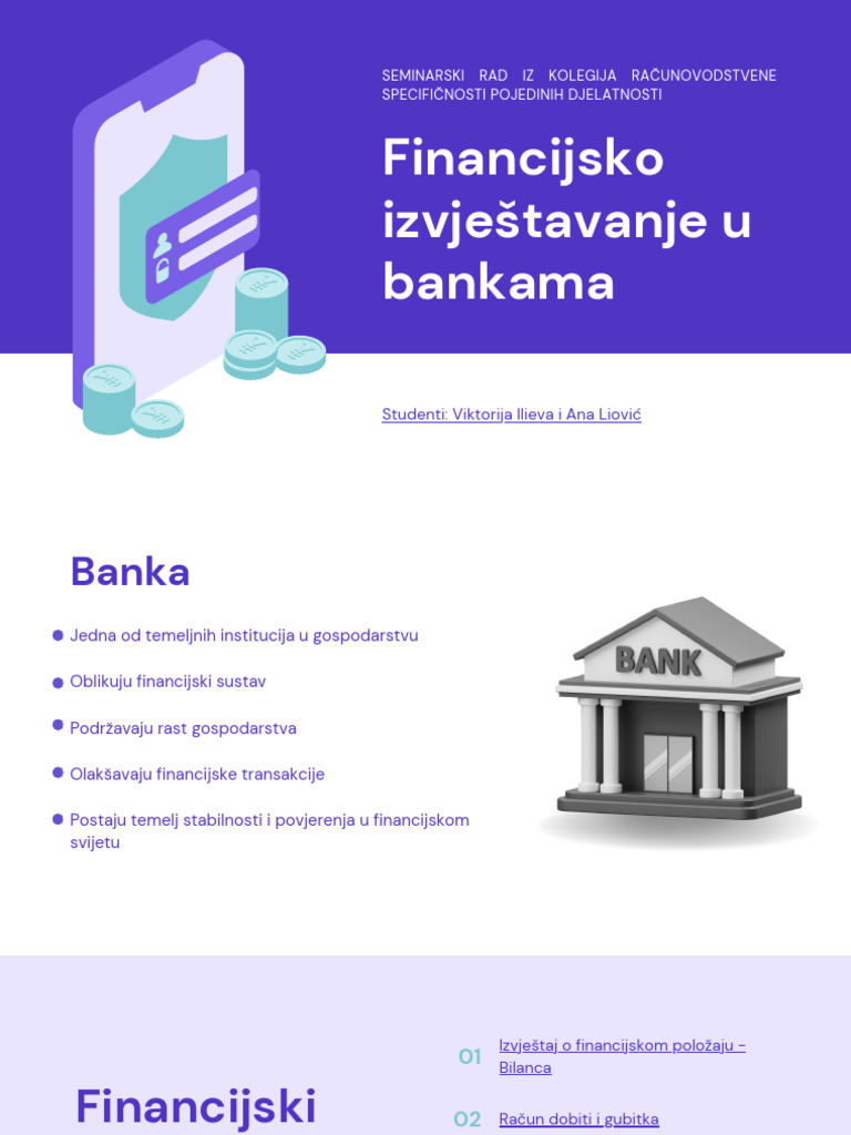 Financijsko Izvještavanje U Banaka | PDF