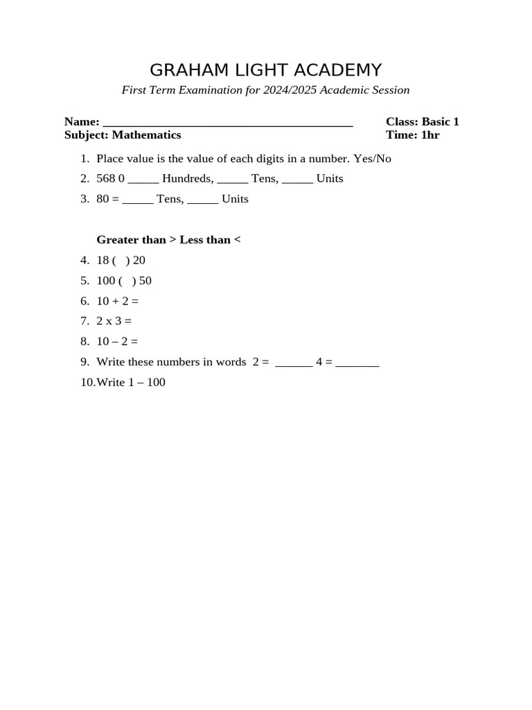 Graham Basic 1 | PDF | Mathematics