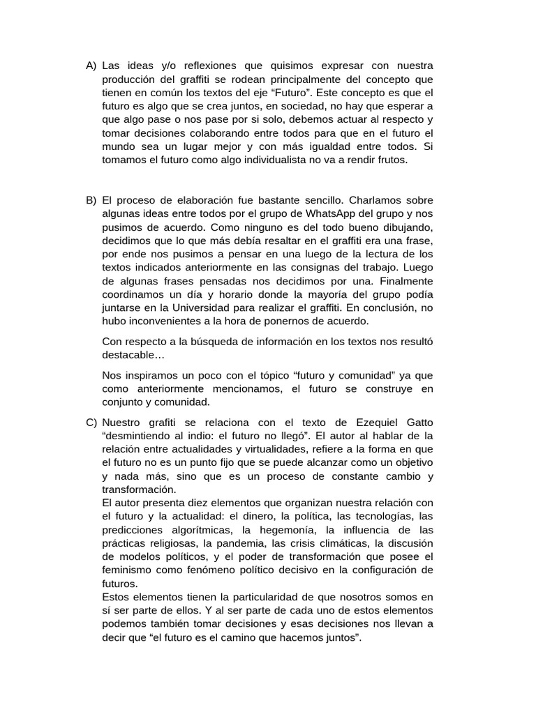 TP Integrador Grafiti-1 | PDF | Pintada