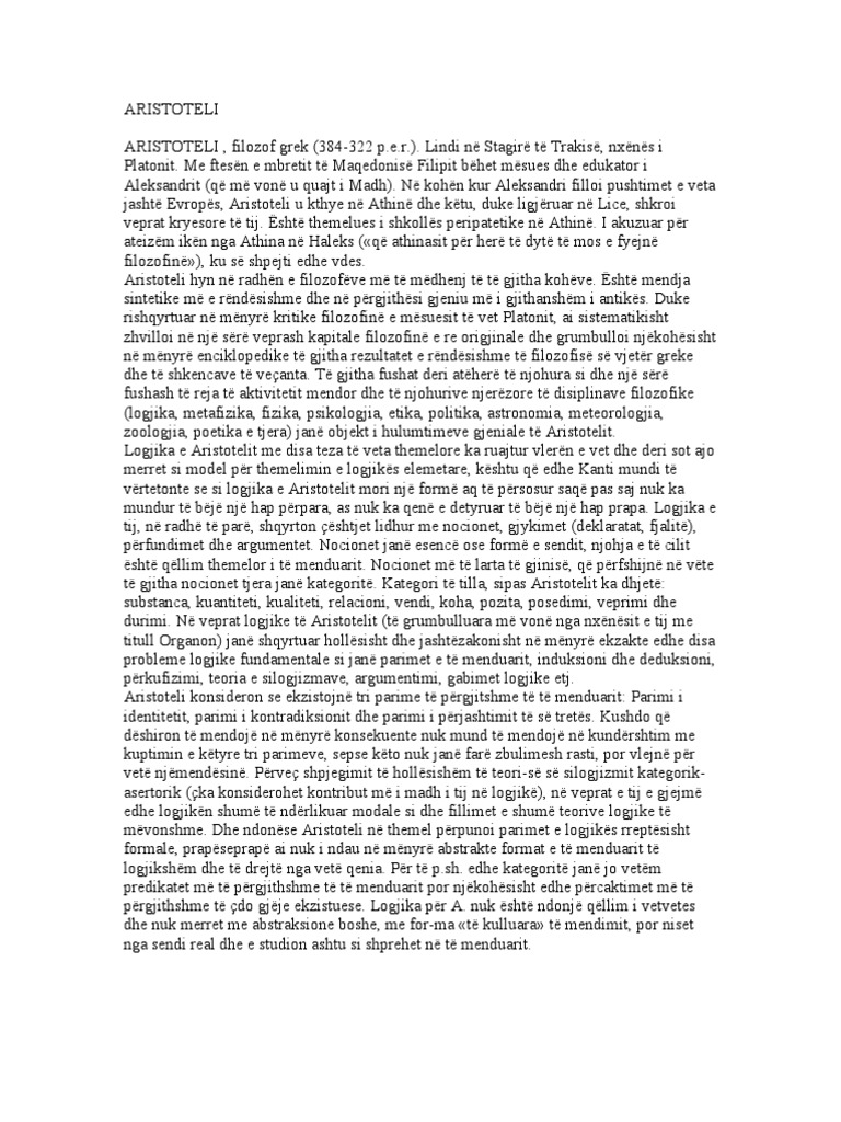 ARISTOTELI | PDF
