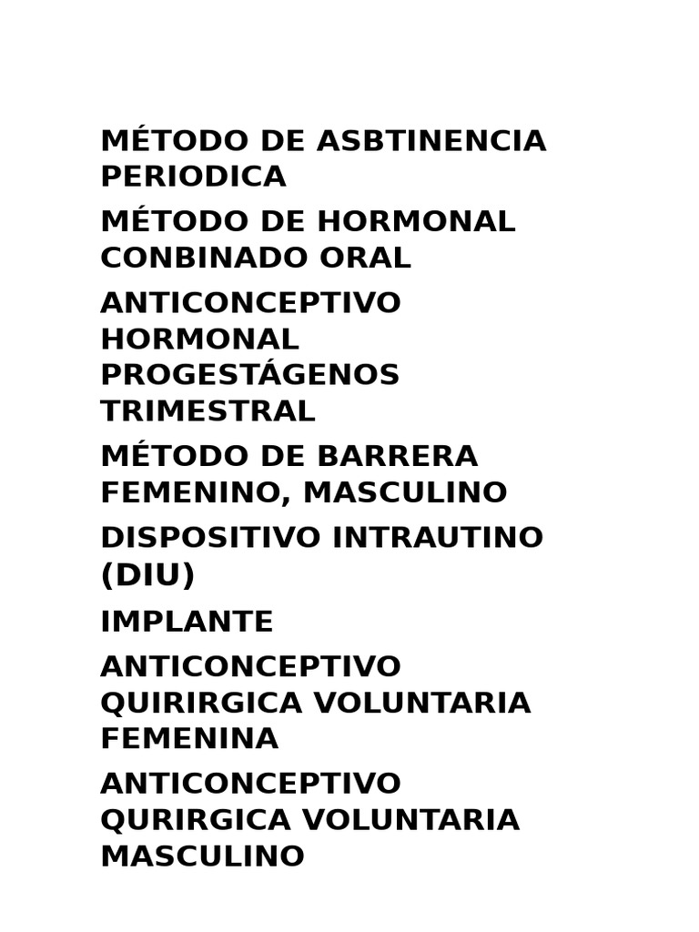 Metodo de Barrera Condon Femenino | PDF | Salud y bienestar