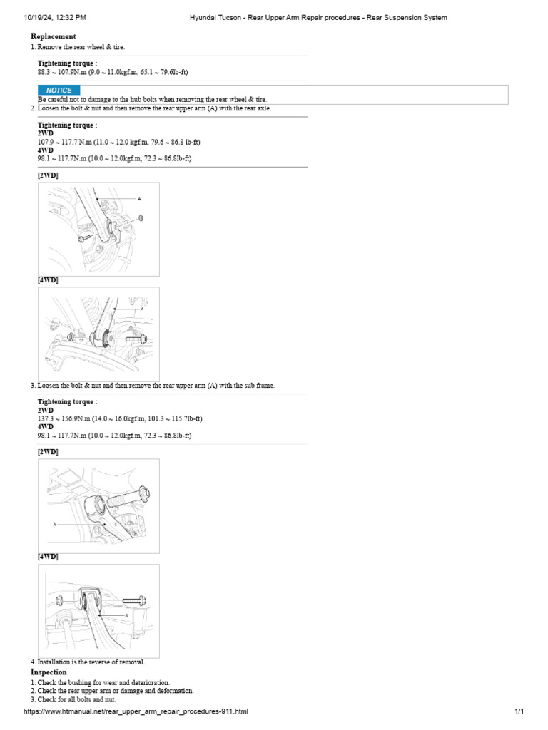 Rear Upper Arm Repair Procedures | PDF | Technology & Engineering
