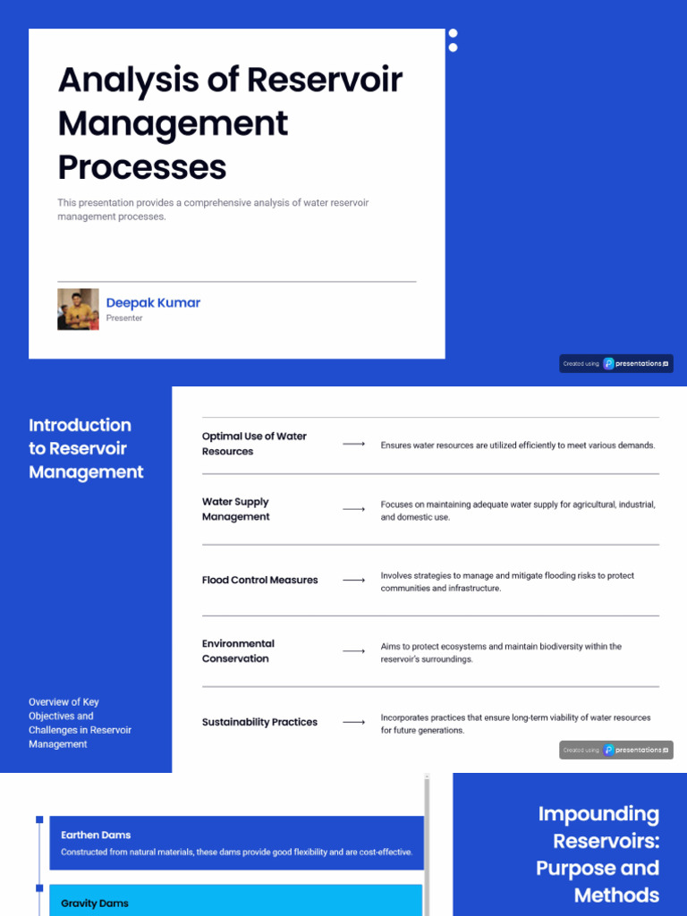 Analysis of Reservoir Management Processes | PDF