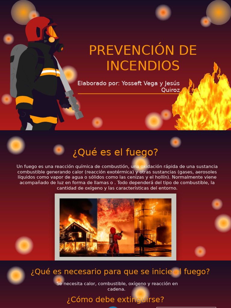 Prevención de Incendios | PDF | Combustión | Incendios