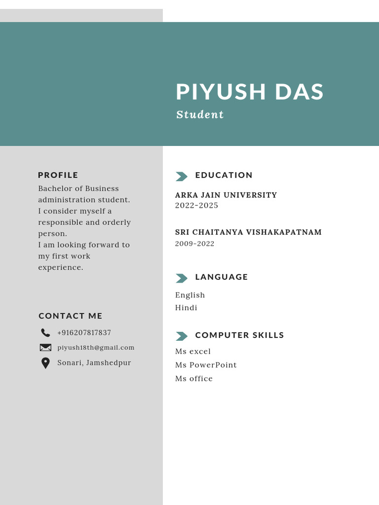 Piyush Das Resume | PDF