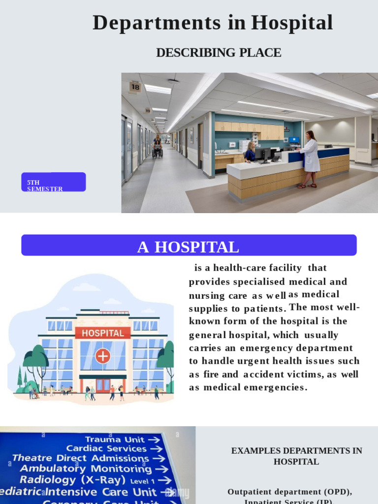 Hospital Department Overview | PDF | Science & Mathematics