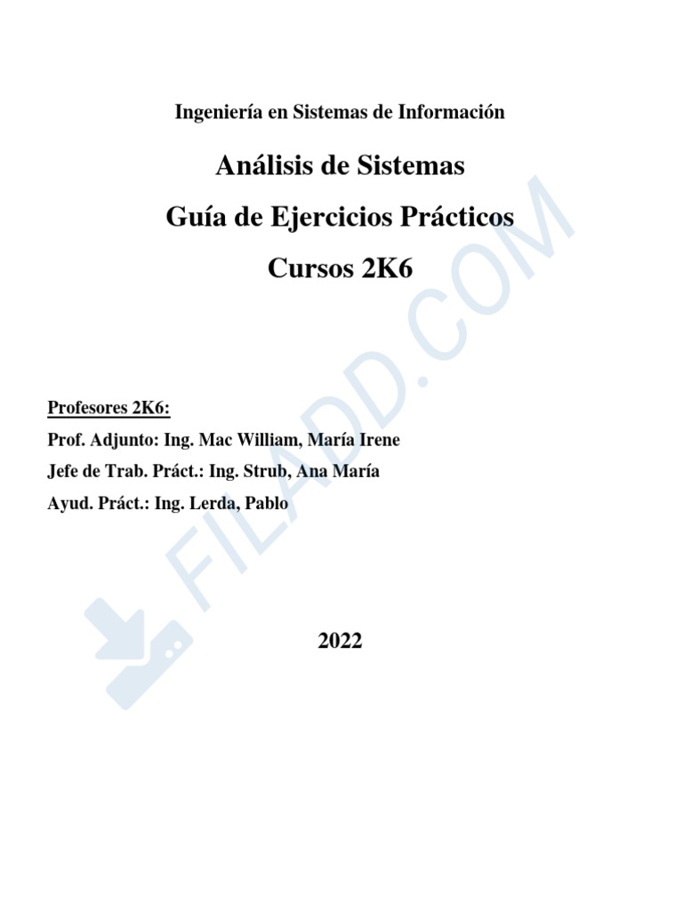 Guia ASI 2022-2K06 | PDF | Farmacia | Software