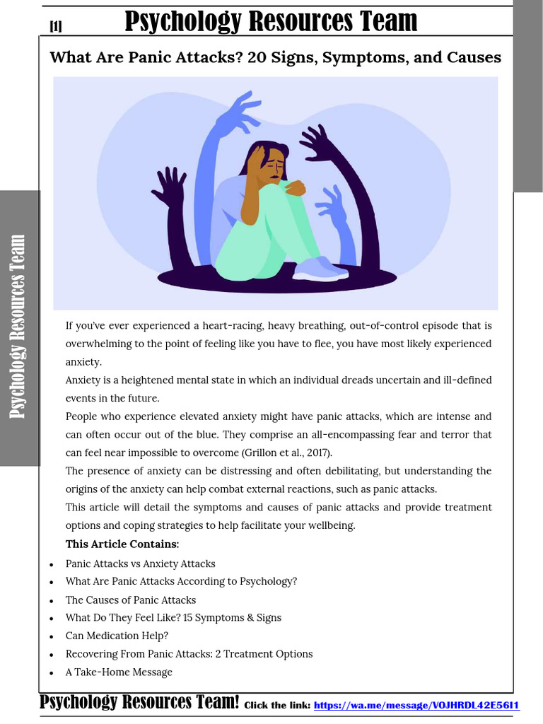 Understanding Panic Attacks: Causes & Symptoms | PDF | Panic Attack ...