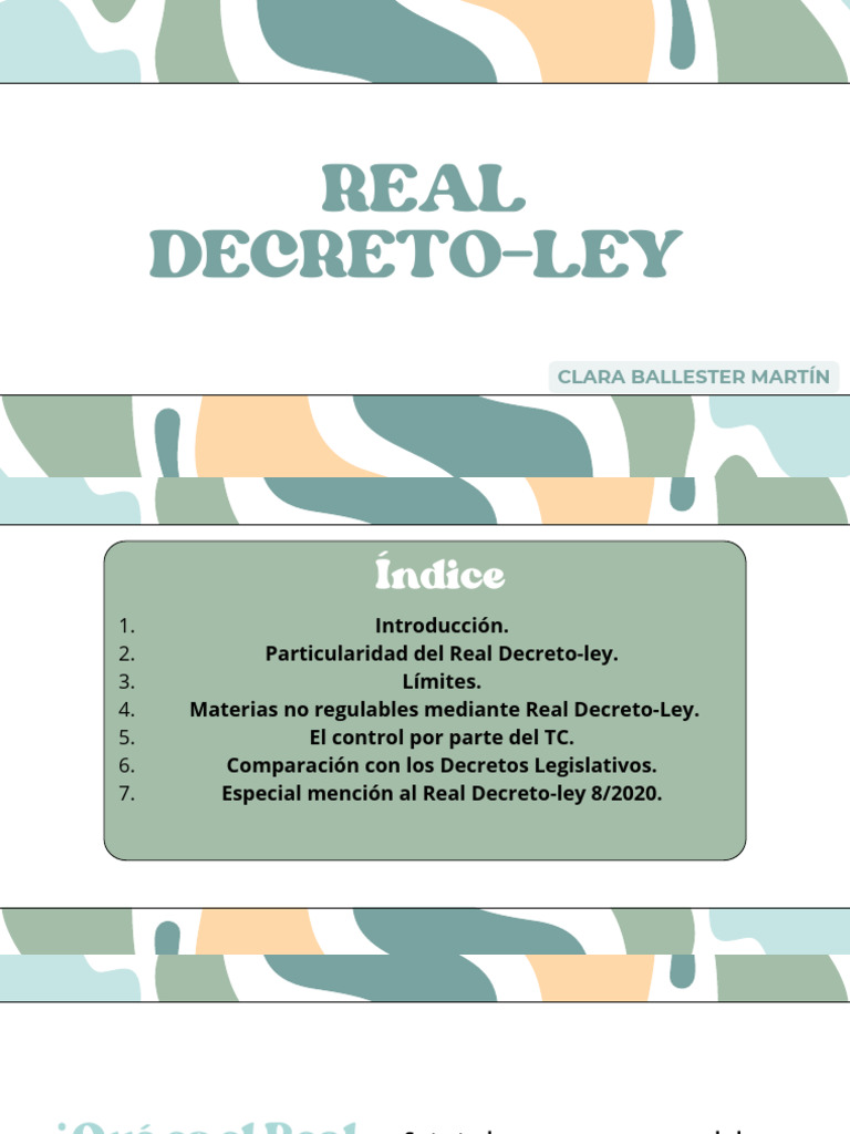Guía del Real Decreto-Ley | PDF | Gobierno | Justicia