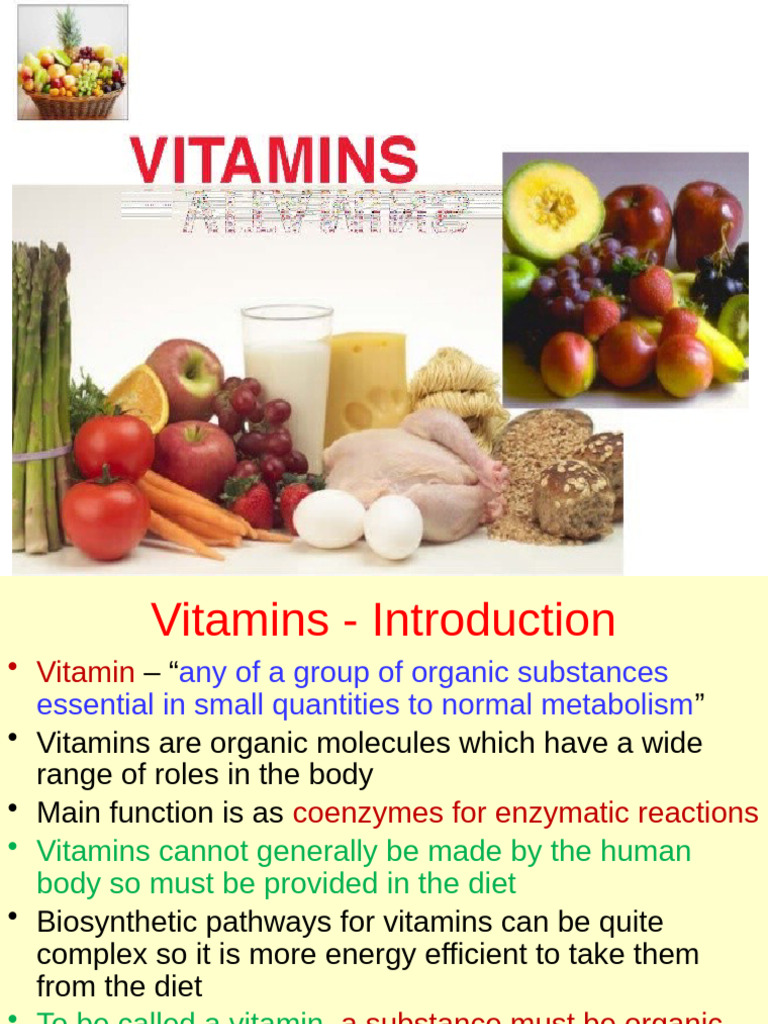 Vitamins | PDF | Vitamin B12 | Nicotinamide Adenine Dinucleotide