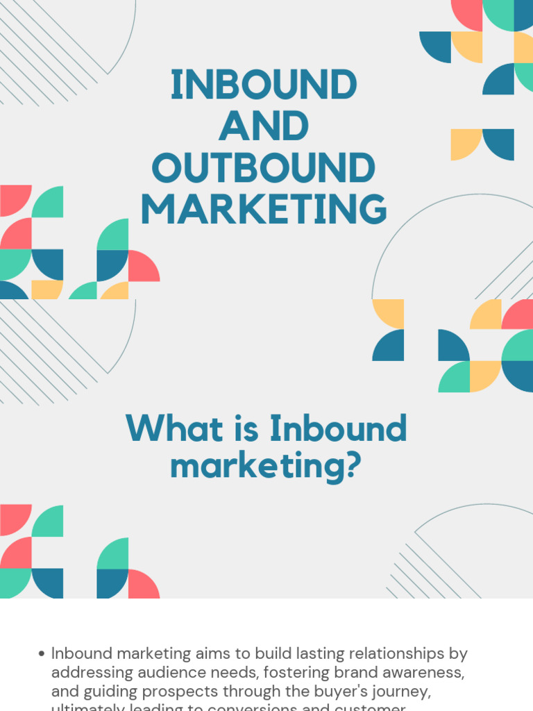 Inbound and Outbound | PDF | Marketing Communications | Digital Marketing
