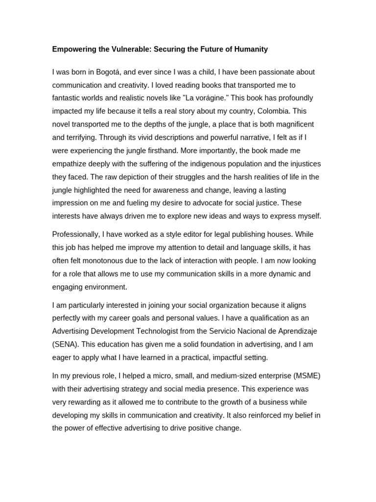 Personal statement | PDF | Creativity | Advertising