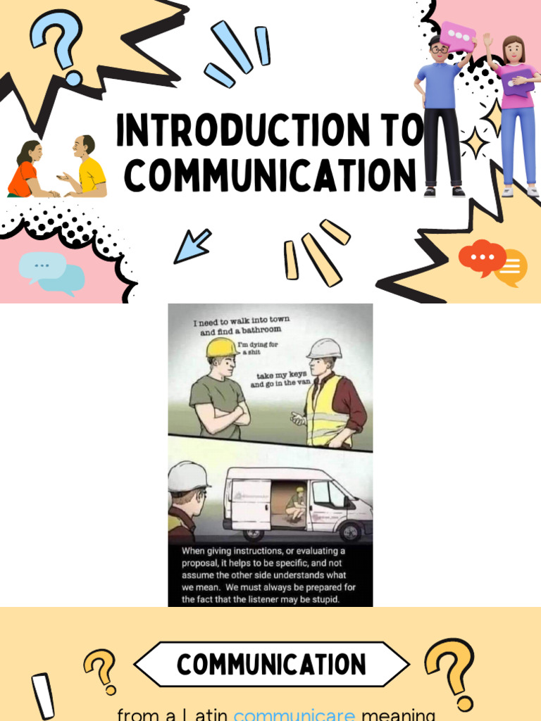 Lesson 1 - Introduction To Communication | PDF | Communication | Code