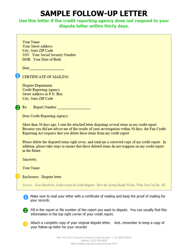 Sample Follow Up Letter | PDF