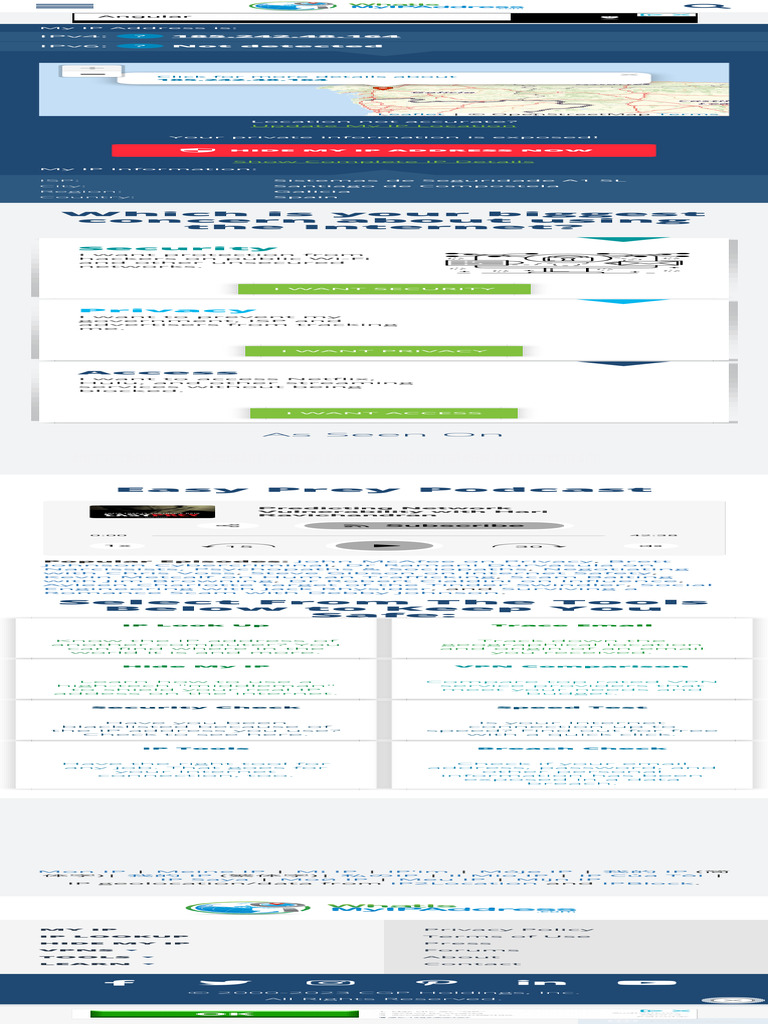 What Is My IP Address - See Your Public Address - IPv4 & IPv6 | PDF ...
