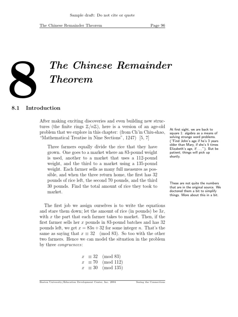 Math Students: Master CRT Basics | PDF | Polynomial | Prime Number