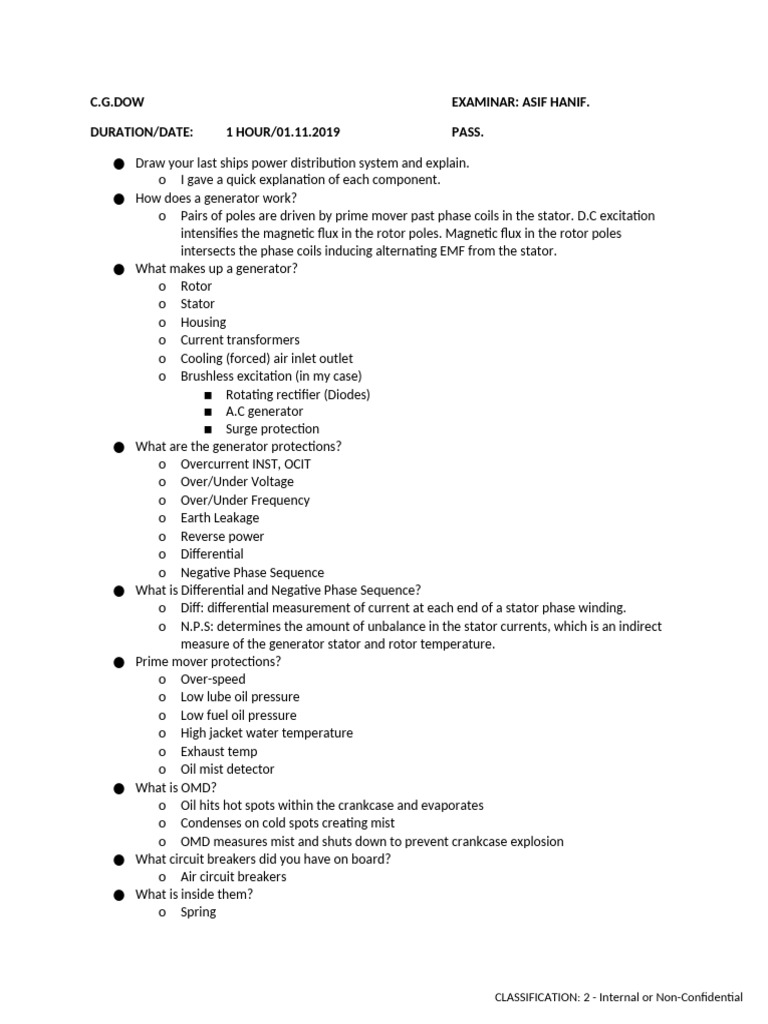 ETO Oral Questions Nov 2019 | PDF | Transformer | Electric Motor