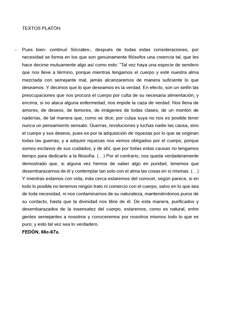 Textos Platón | PDF | Platón