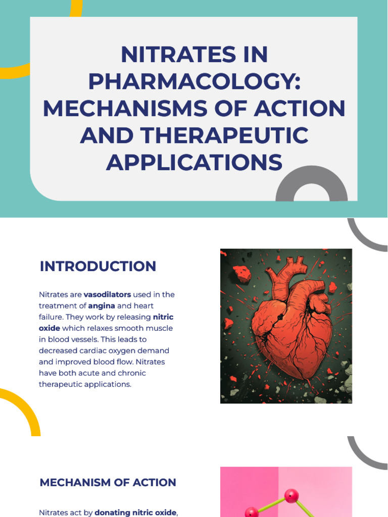 Nitrates: Mechanisms and Applications | PDF