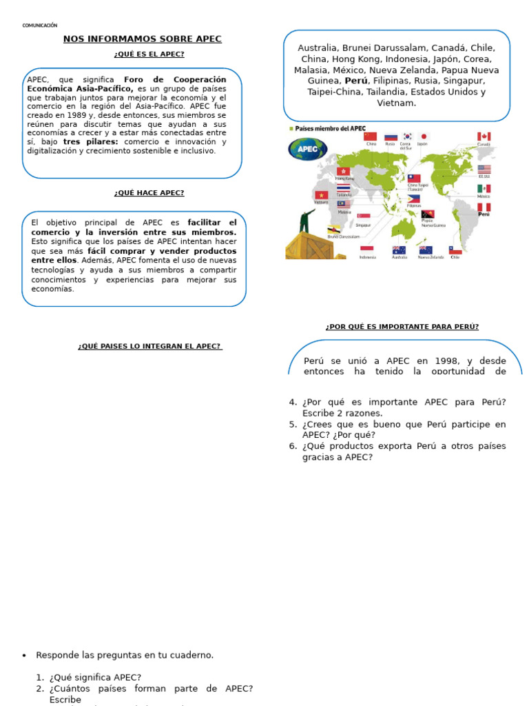 Comunicación. Apec 2024 | PDF