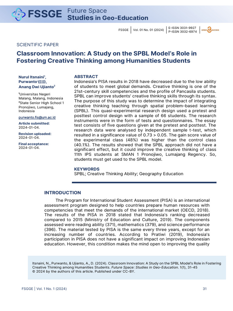 Classroom Innovation | PDF | Creativity | Thought