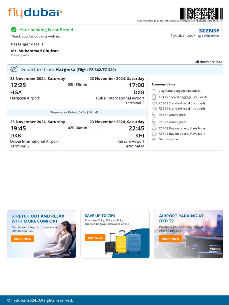 Muhammad Ghufran - The Travel Itinerary | PDF