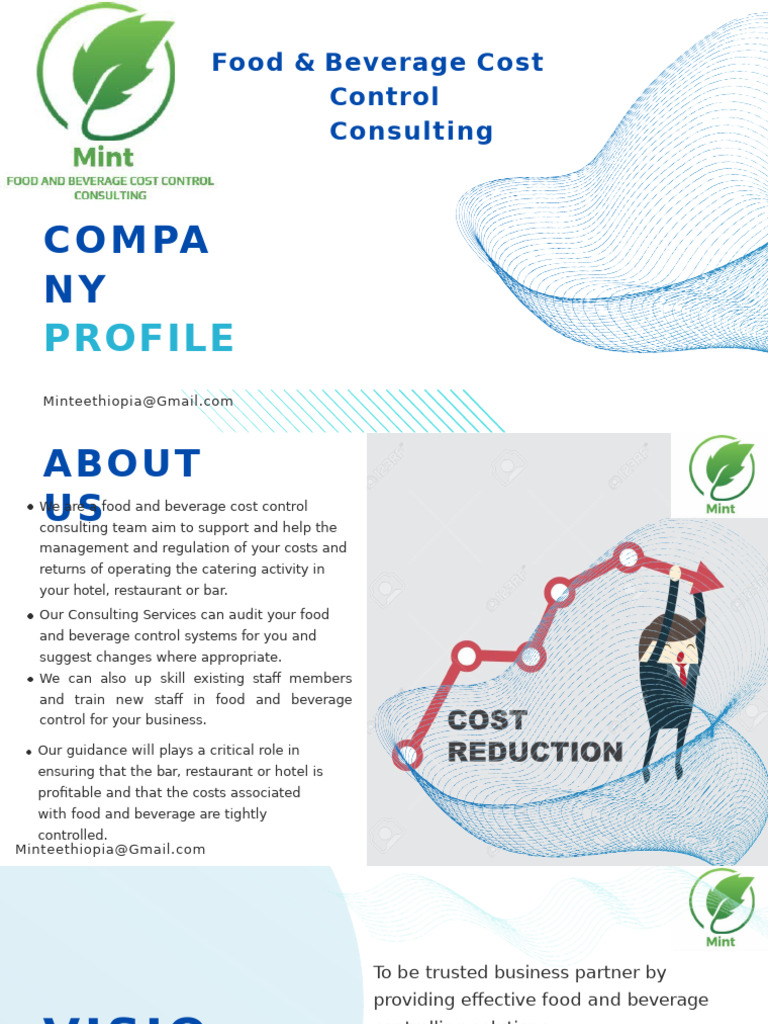 Food and Beverage Cost Control Company Profile Presentation | PDF ...
