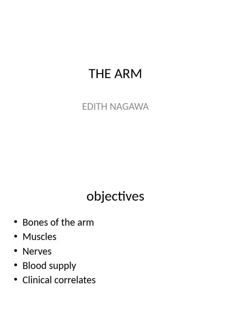 The Arm | PDF | Arm | Elbow