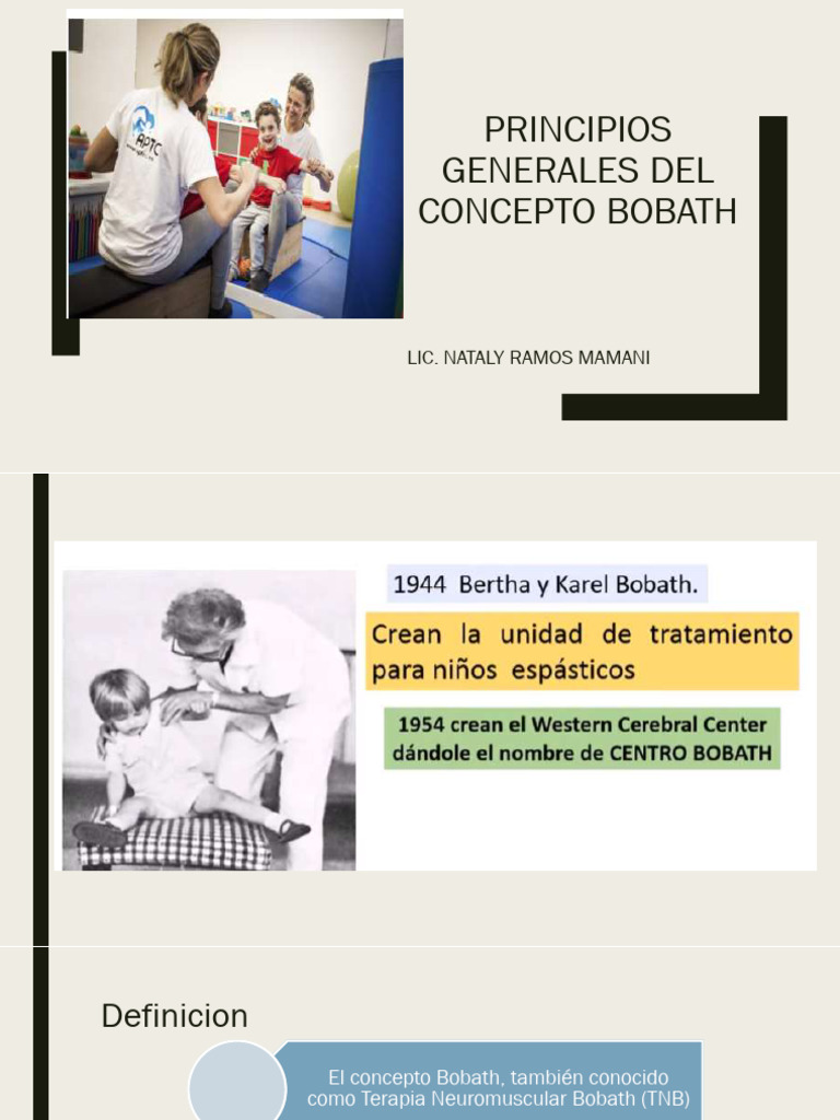 Principios de la Terapia Bobath | PDF | Medicina CLINICA | Neurociencia